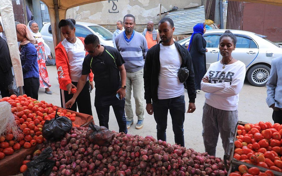 THE WEEKEND MARKETS IN ABINET SQUARE, LIDETA SUB-CITY, ETHIOPIA - Joram ...