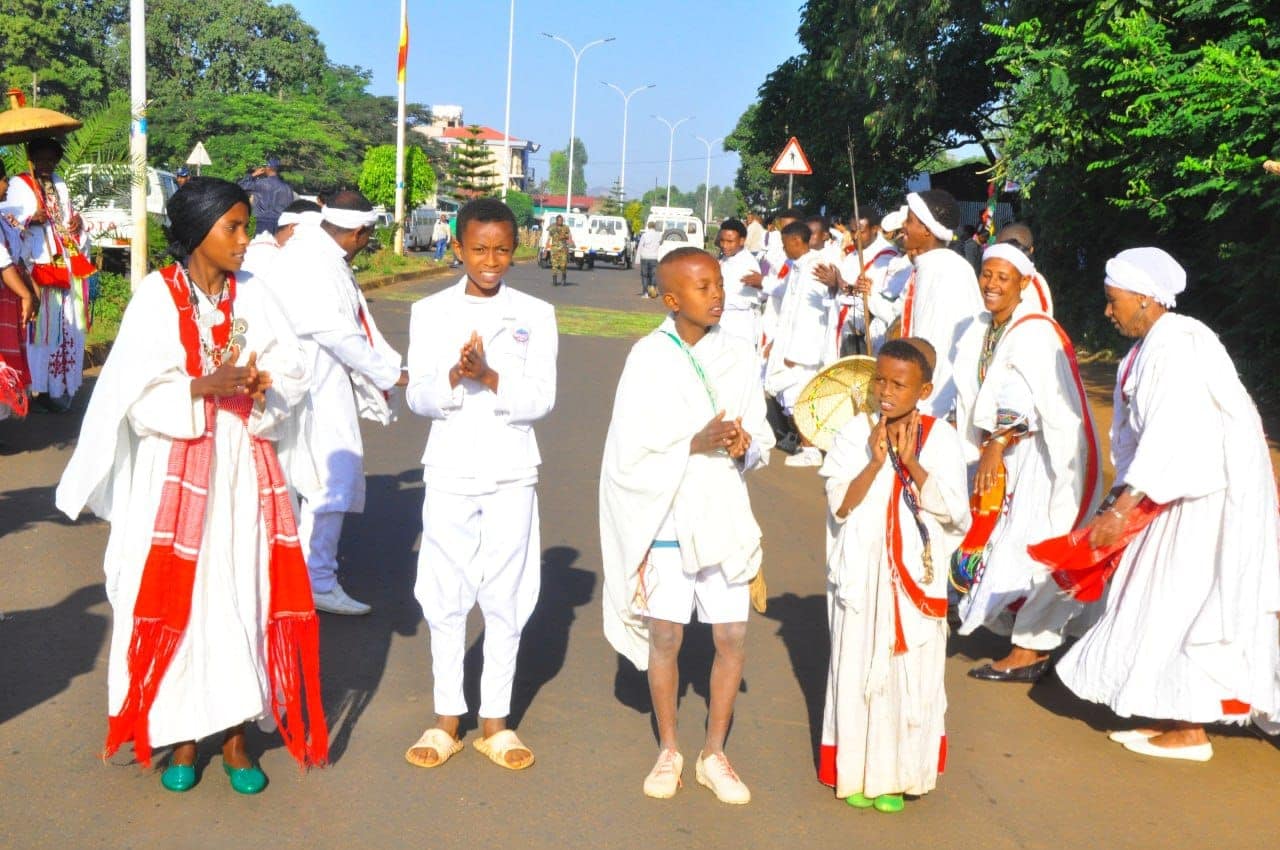 ETHIOPIA AWI ETHNIC GROUP CROSS COUNTRY RUNNING COMPETITION - Joram Jojo
